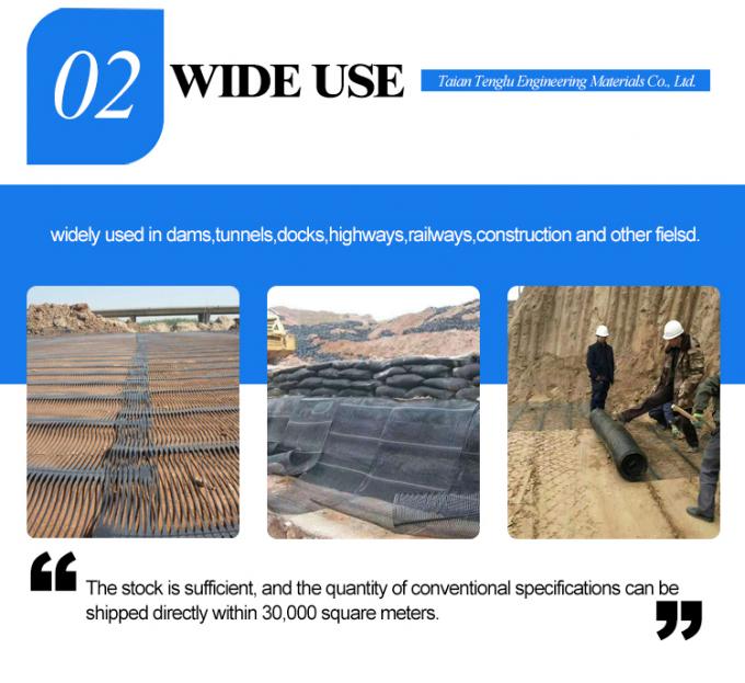 Roadbed Construction Simplified Uniaxial Plastic Geogrid with HDPE and ...